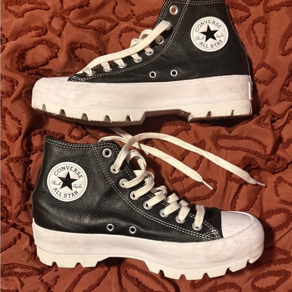 Converse | Shoes | Converse Black And White Chunky Hightops | Poshmark